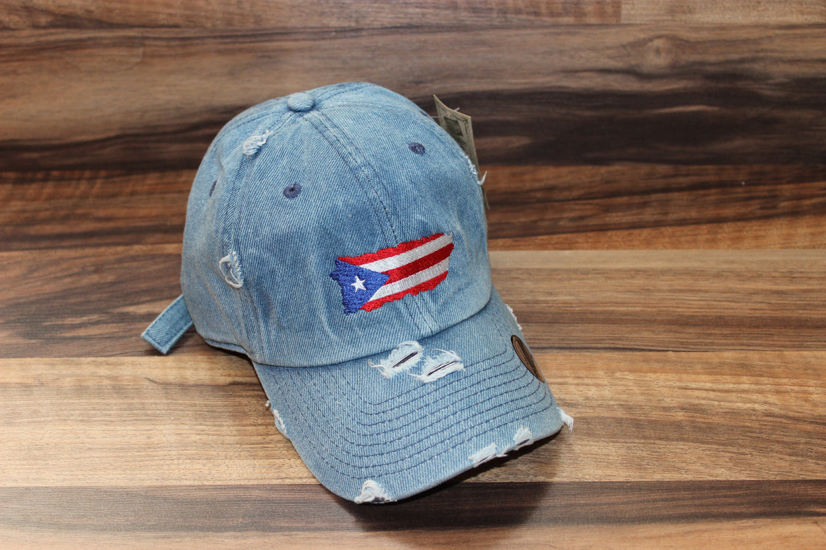 Puerto Rico Dad Hat – TheGoldenNeedle